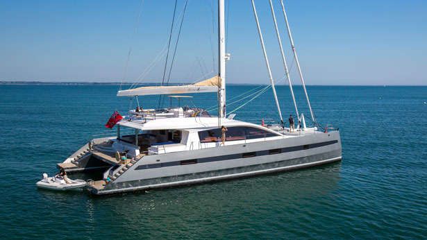 WindQuest: JFA's first 26m semi-custom Long Island 85 catamaran